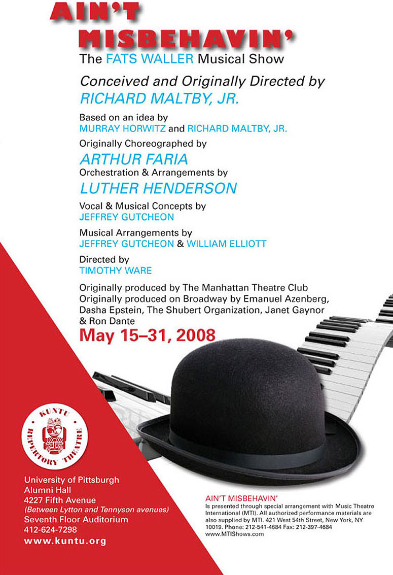 AIN'T MISBEHAVIN' THE FATS WALLER MUSICAL SHOW - Brotha Ash Productions