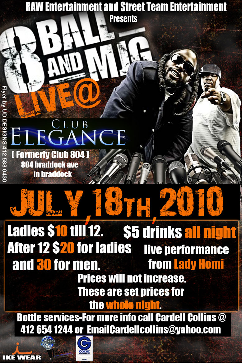 RAW ENTERTAINMENT AND STREET TEAM ENTERTAINMENT PRESENT 8 BALL AND MJG ...