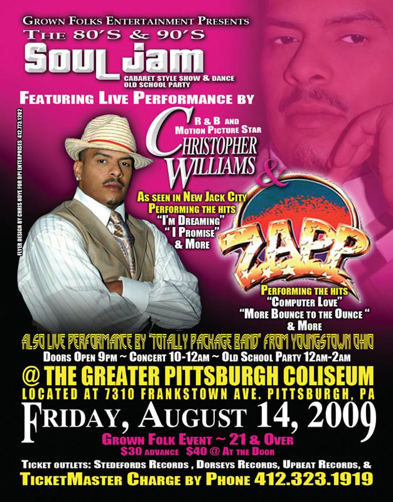 GROWN FOLKS ENTERTAINMENT PRESENTS THE 80'S & 90'S SOUL JAM FEATURING ...