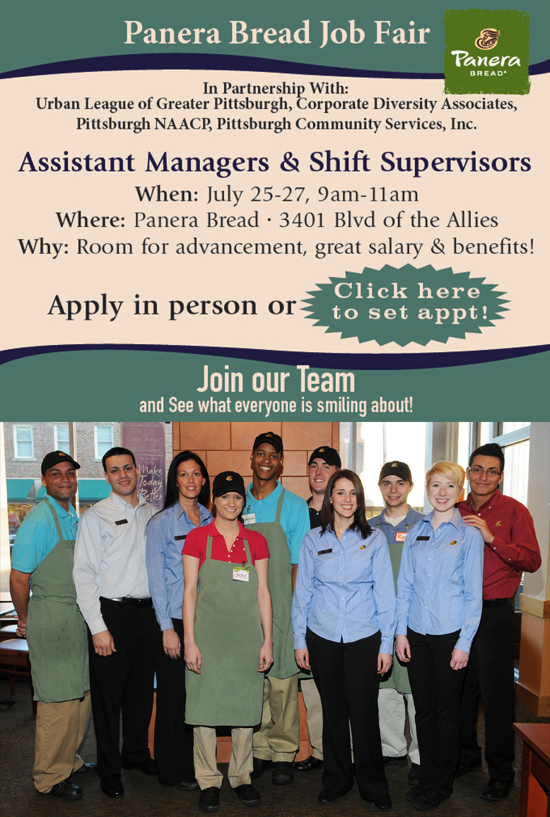 PANERA BREAD JOB FAIR - JULY 25 - 27, 2012 FROM 9AM - 11AM AT PANERA ...