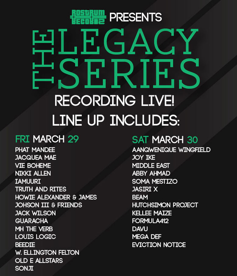 THE LEGACY SERIES SHADOW LOUNGE FINALE PRESENTED BY ROSTRUM RECORDS ...