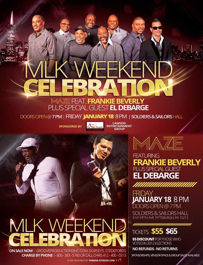 MLK WEEKEND CELEBRATION STARRING BET LIFETIME AWARD WINNER MAZE ...