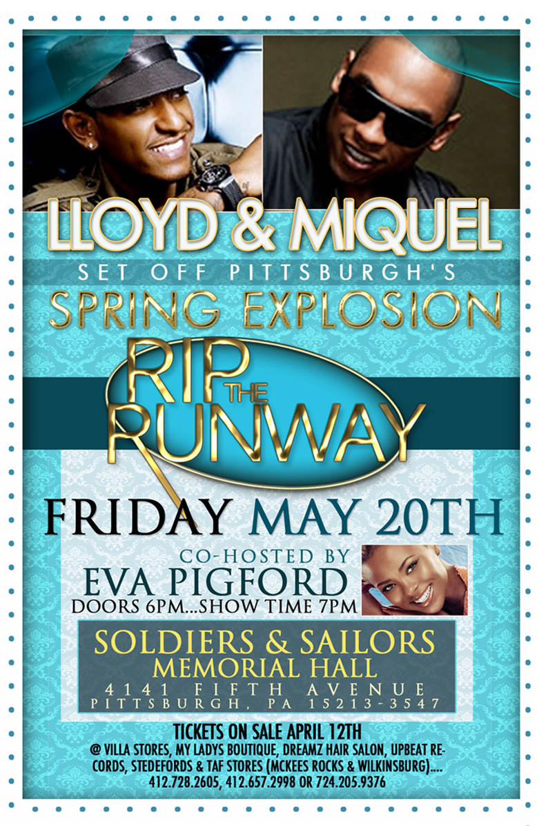 PITTSBURGH'S 1ST ANNUAL SPRING EXPLOSION RIP THE RUNWAY STARRING LLOYD ...